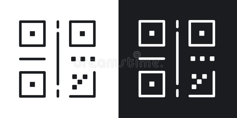 QR code vecor icon set stock vector. Illustration of square - 340638788