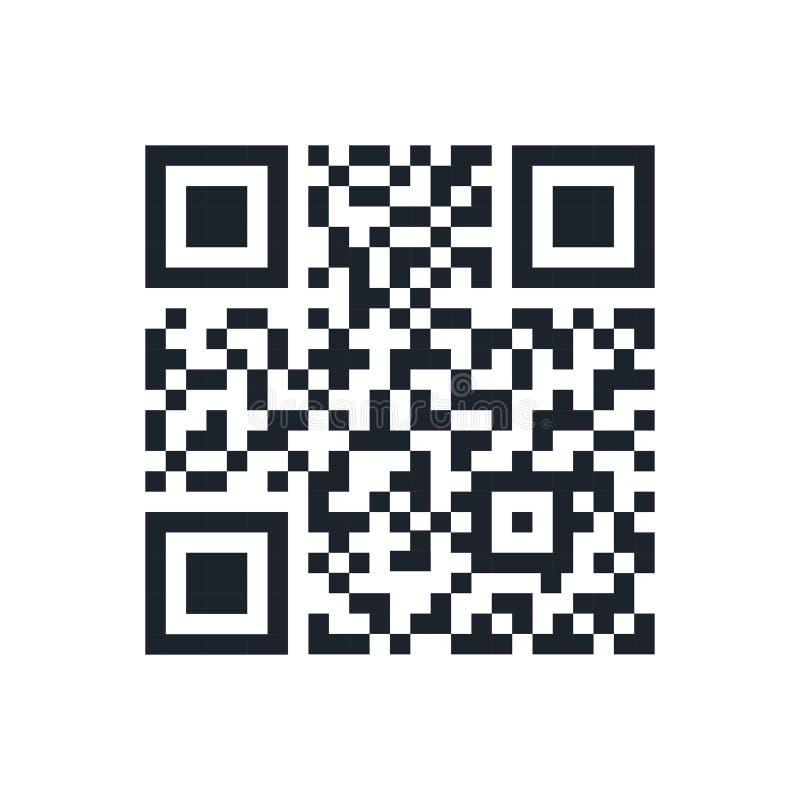QR Code Vector. Abstract Binary Coding Label Stock Vector ...