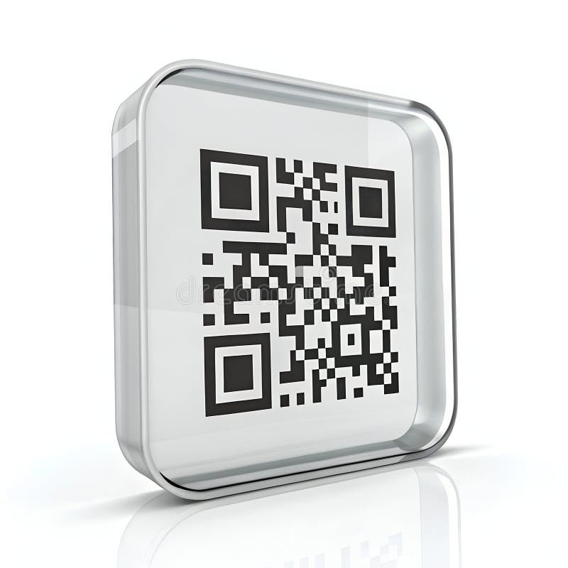 QR Code Vector Icon Illustration 3D Rendering Transparent Element Stock ...