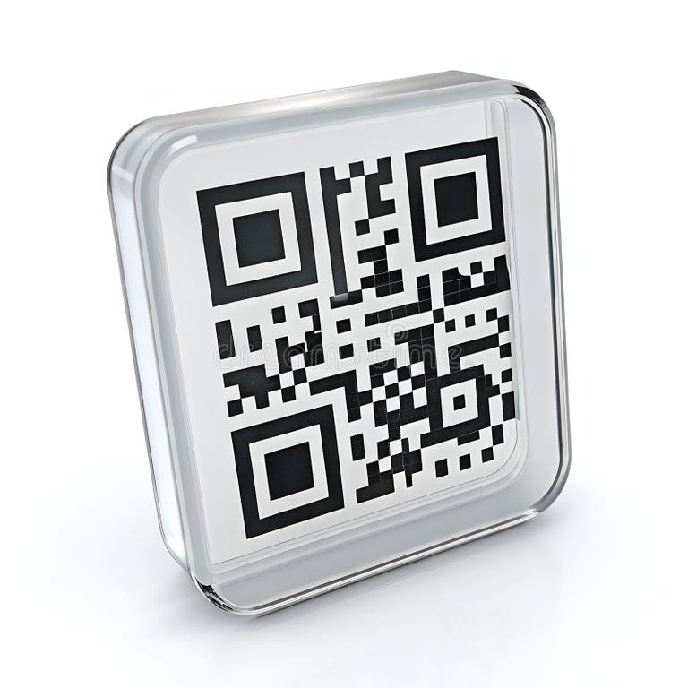 QR Code Vector Icon Illustration 3D Rendering Transparent Element Stock ...