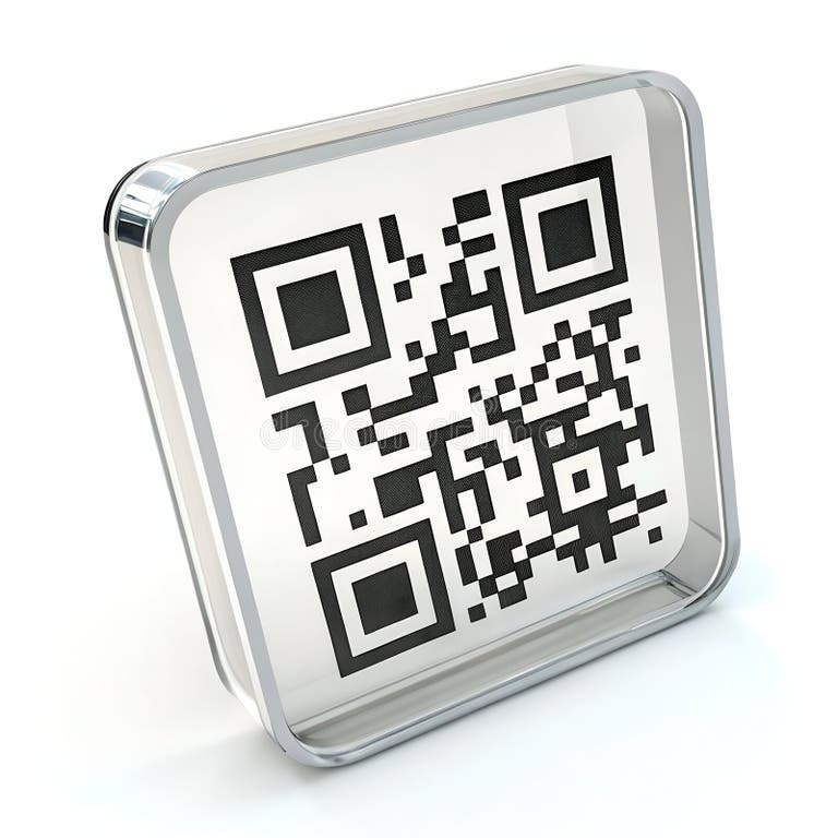 QR Code Vector Icon Illustration 3D Rendering Transparent Element Stock ...