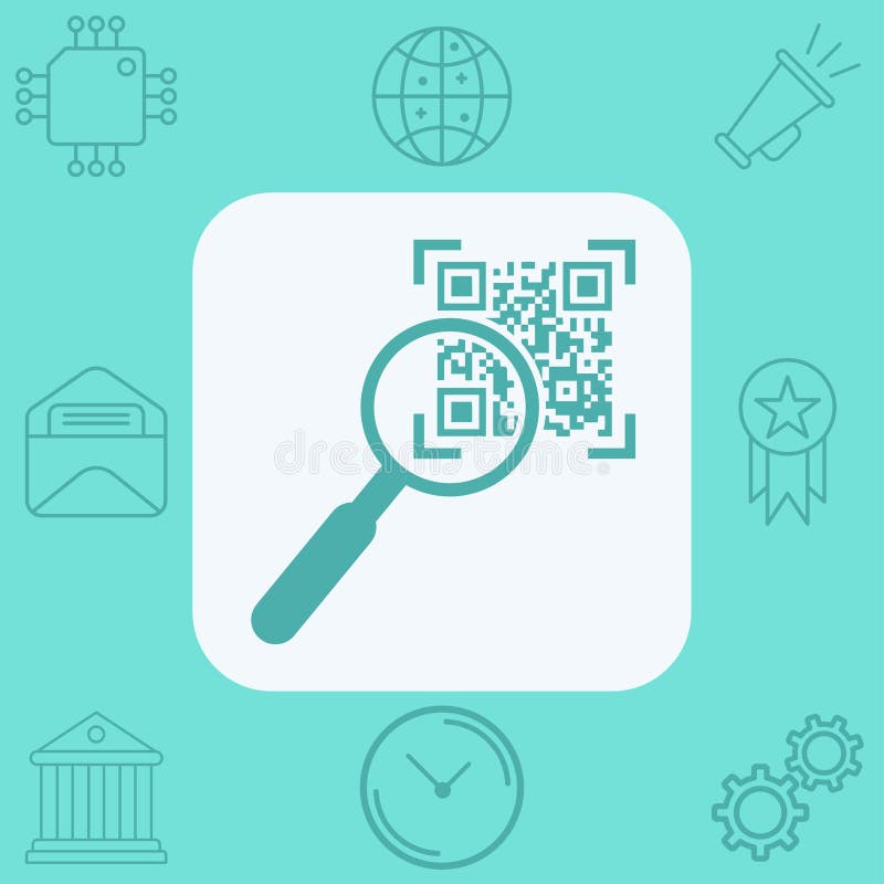 QR Code Vector Icon Sign Symbol Stock Vector - Illustration of coding ...