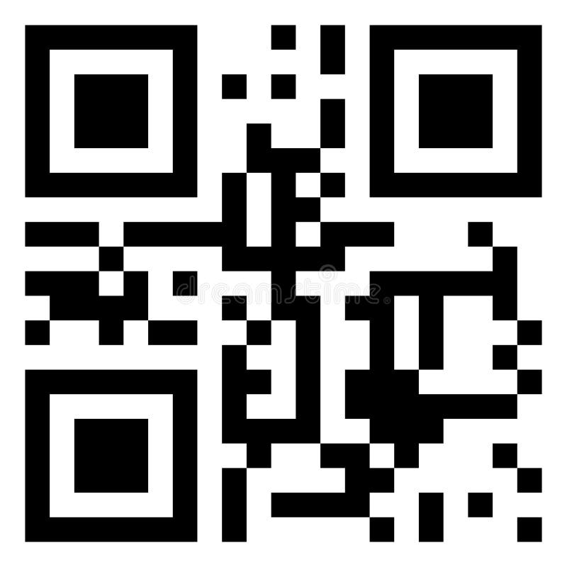 Red QR code stock illustration. Illustration of mobile - 208850991
