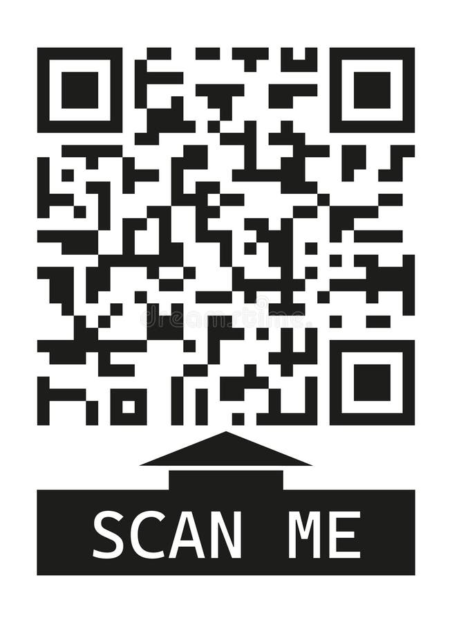 QR Code Vector. Sample Vector QR Code for Smartphone Scanning. Identity ...