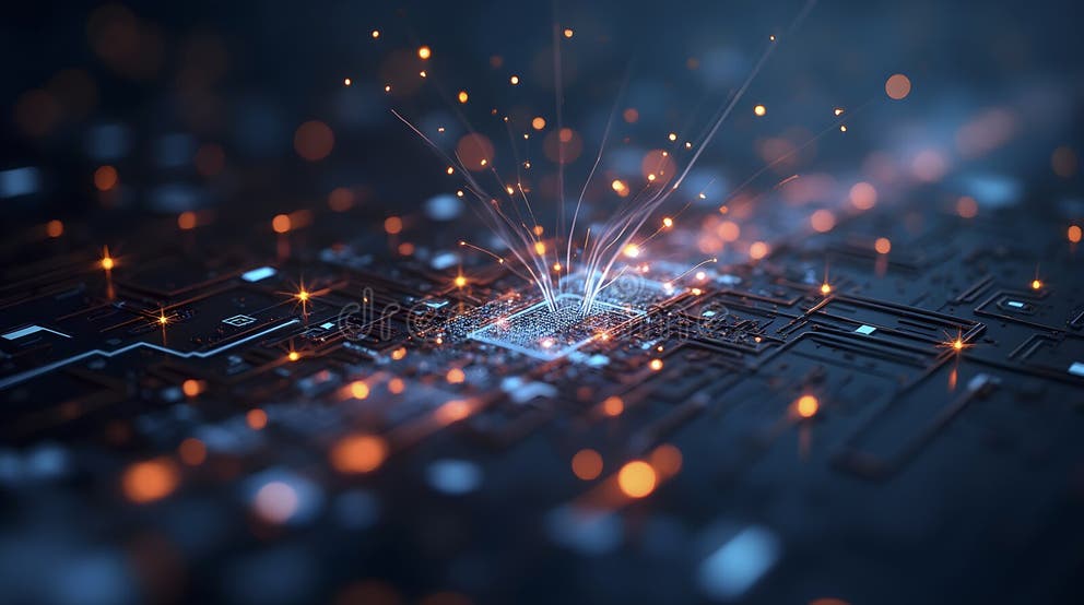 Qr Code Woven from Fiber Optic Cables, AI Generated Image Stock Photo ...