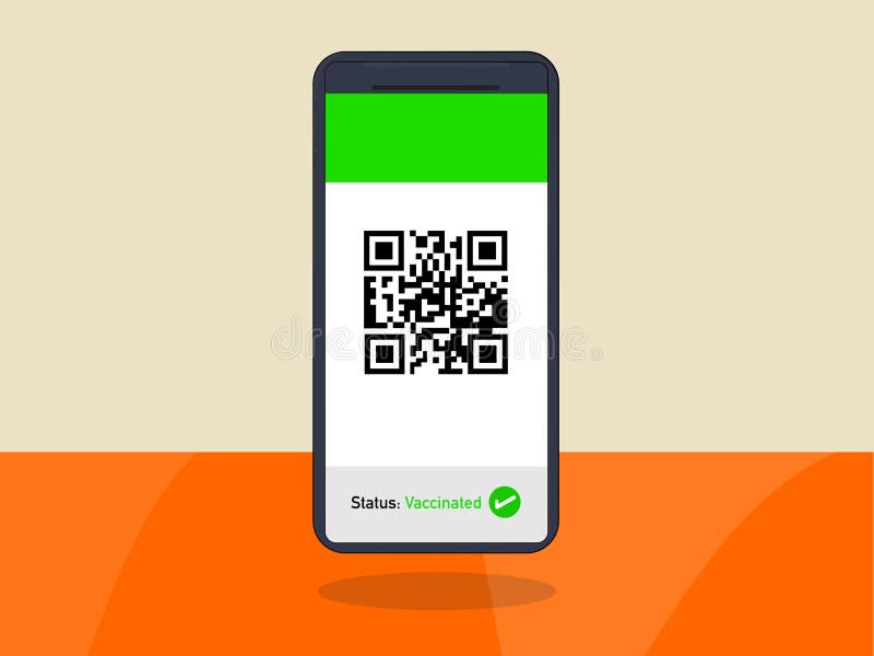 Cell Phone with Qr Code that Indicates that There is Information that a ...