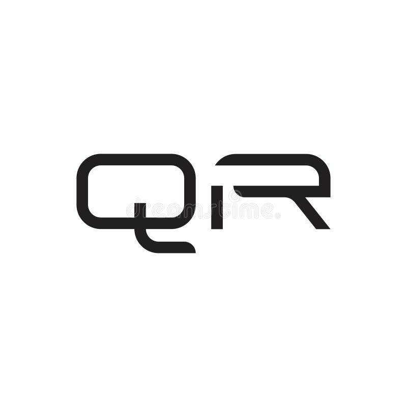 Qr Initial Letter Vector Logo Icon Stock Vector - Illustration of ...