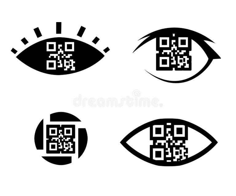 Quick Response Code Eye Logo Stock Illustrations – 1 Quick Response ...