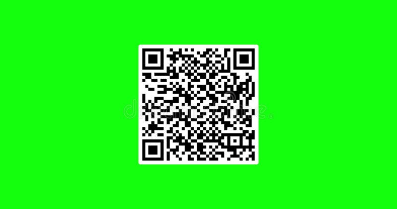 QR Quick Response Code Green Screen Scan Generator Reader Chroma Key ...