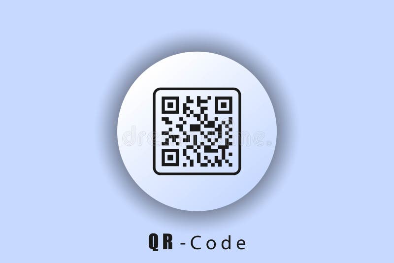 QR Scanner. Caption Scan Me with Smartphone Icon. QR Code for a ...