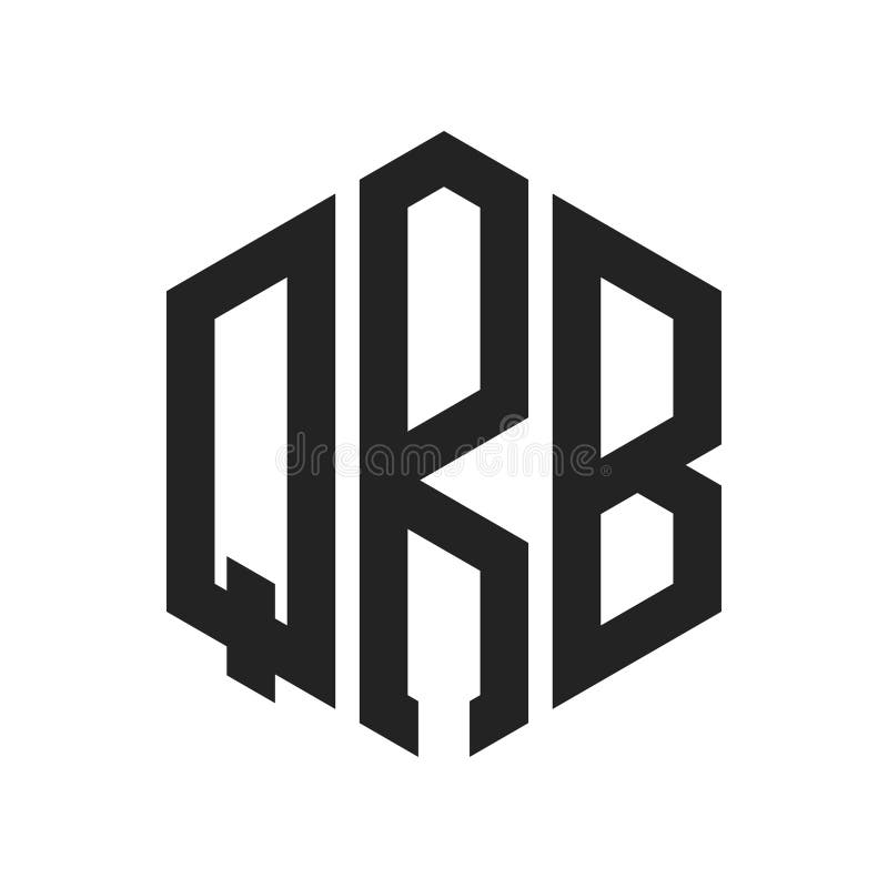 QRB Logo Design. Initial Letter QRB Monogram Logo Using Hexagon Shape ...