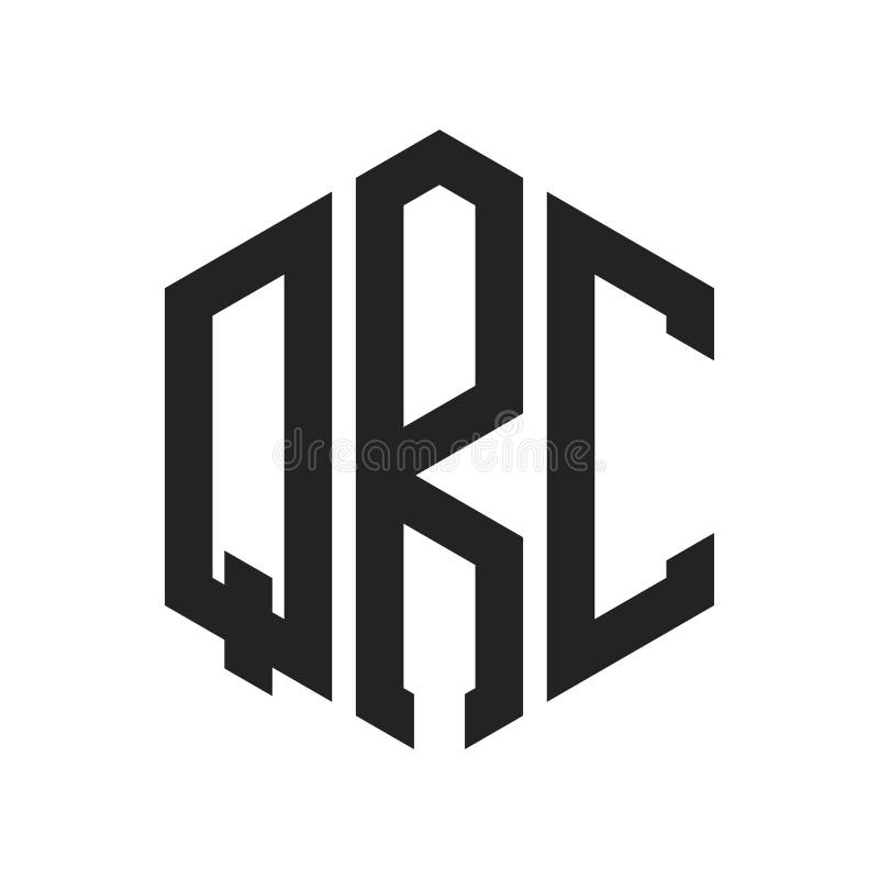 QRC Logo Design. Initial Letter QRC Monogram Logo Using Hexagon Shape ...