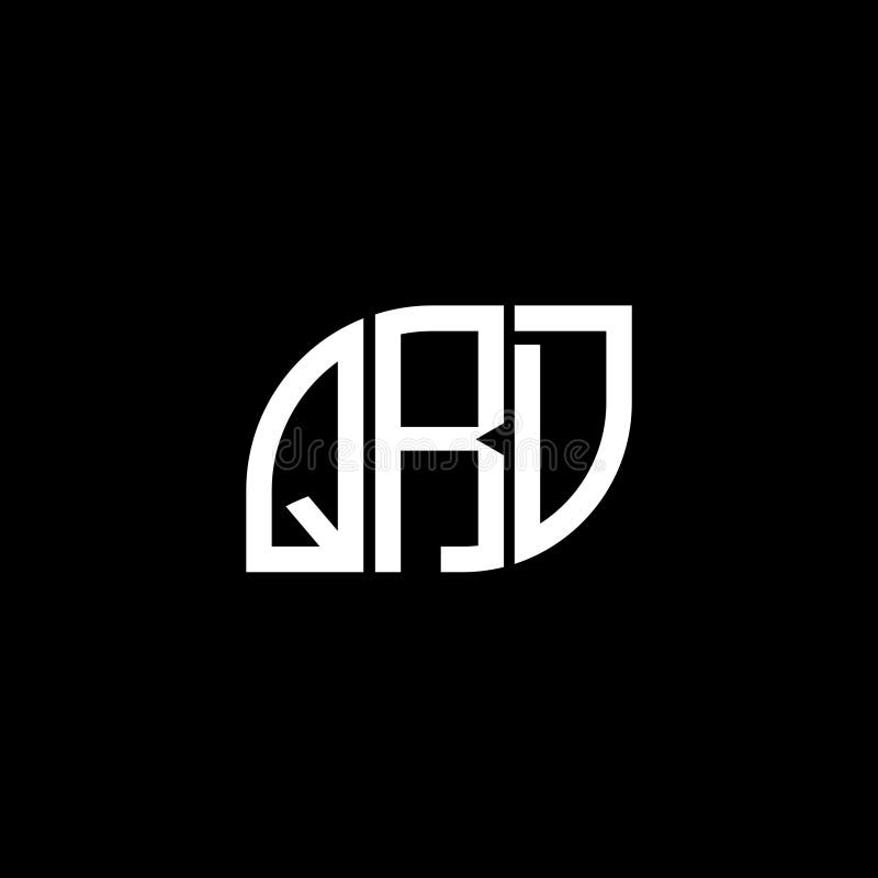 QRD Letter Logo Design on Black Background.QRD Creative Initials Letter ...
