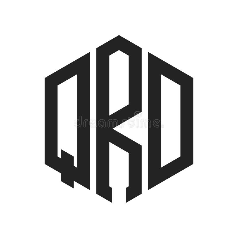 QRD Logo Design. Initial Letter QRD Monogram Logo Using Hexagon Shape ...