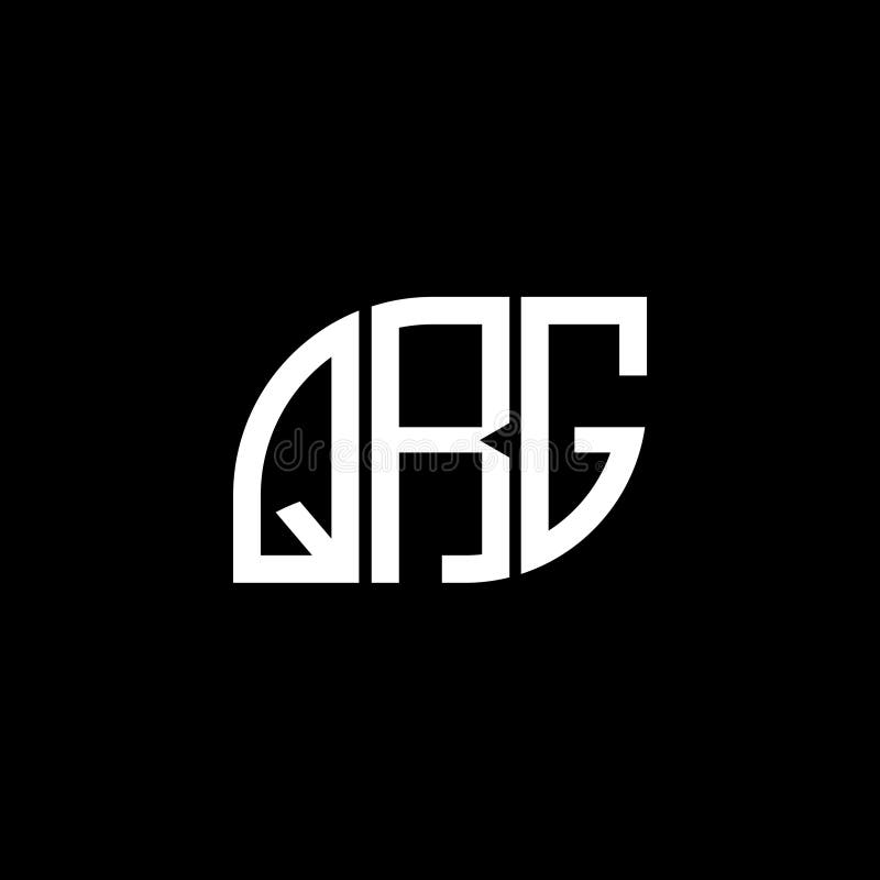 QRG Letter Logo Design on Black Background.QRG Creative Initials Letter ...