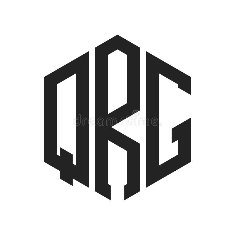 QRG Logo Design. Initial Letter QRG Monogram Logo Using Hexagon Shape ...