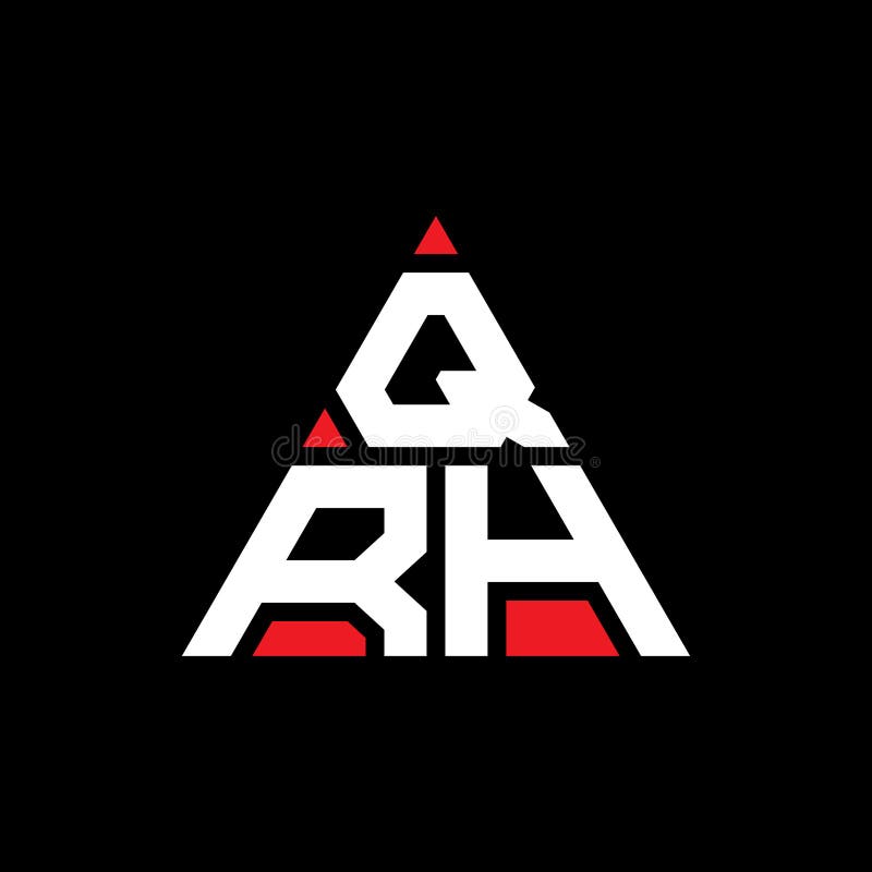 QRF Triangle Letter Logo Design with Triangle Shape. QRF Triangle Logo ...