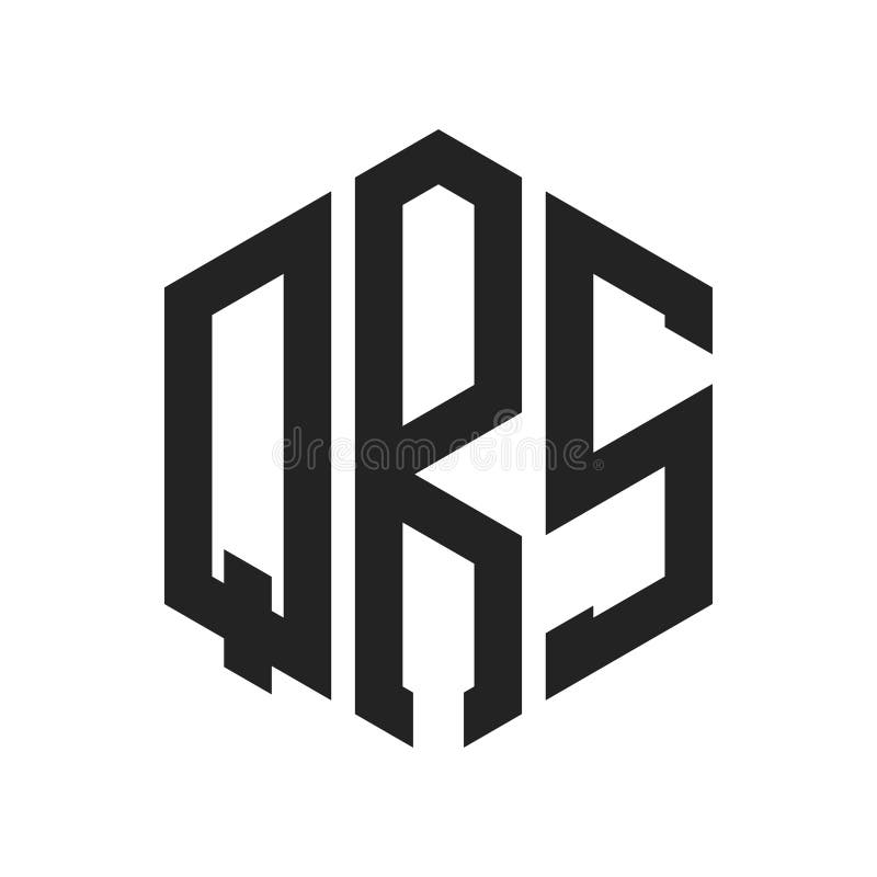 QRS Logo Design. Initial Letter QRS Monogram Logo Using Hexagon Shape ...