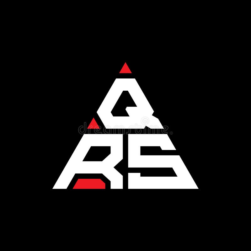 QRS Triangle Letter Logo Design with Triangle Shape. QRS Triangle Logo ...