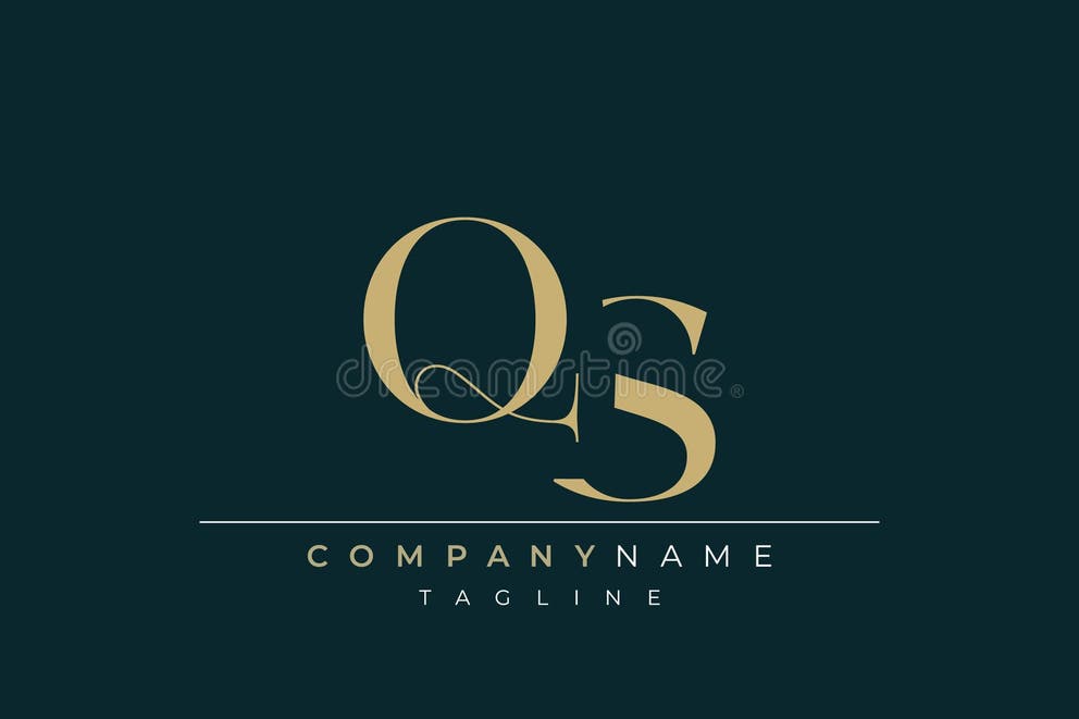 QS Abstract logo design stock vector. Illustration of shape - 361639356