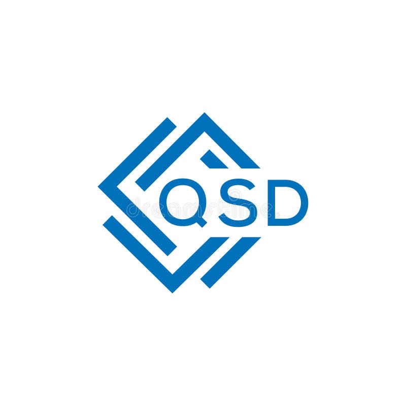QSD Letter Logo Design on Black Background. QSD Creative Circle Logo ...
