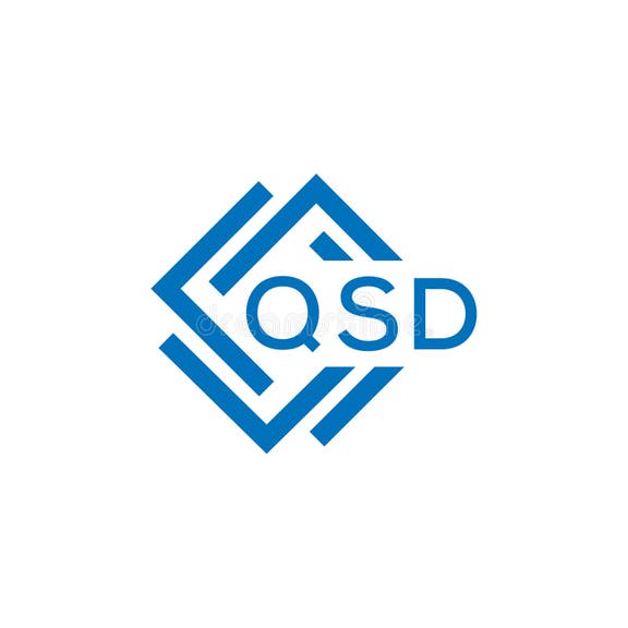 QSD Letter Logo Design on Black Background. QSD Creative Circle Logo ...
