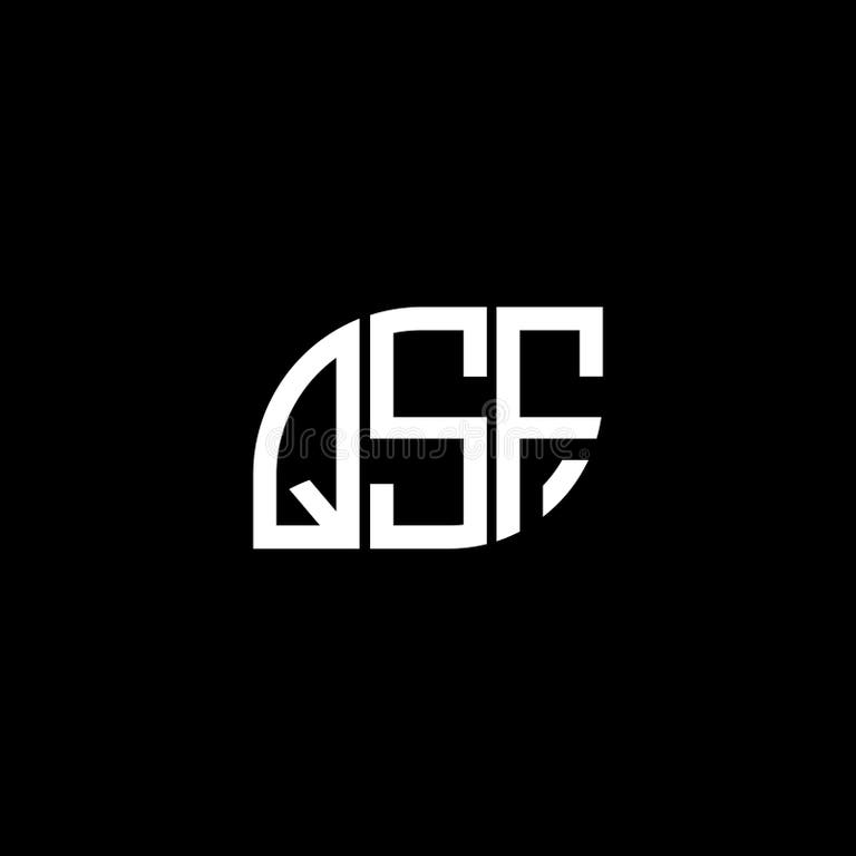 QSF Letter Logo Design on Black Background.QSF Creative Initials Letter ...