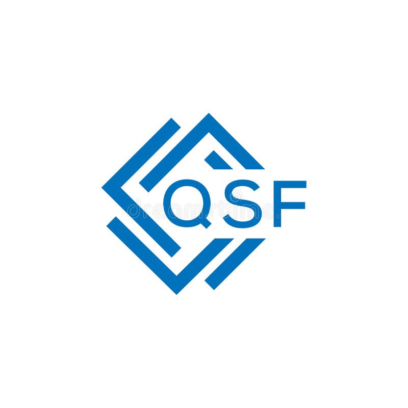 QSF Letter Logo Design on White Background. QSF Creative Circle Letter ...
