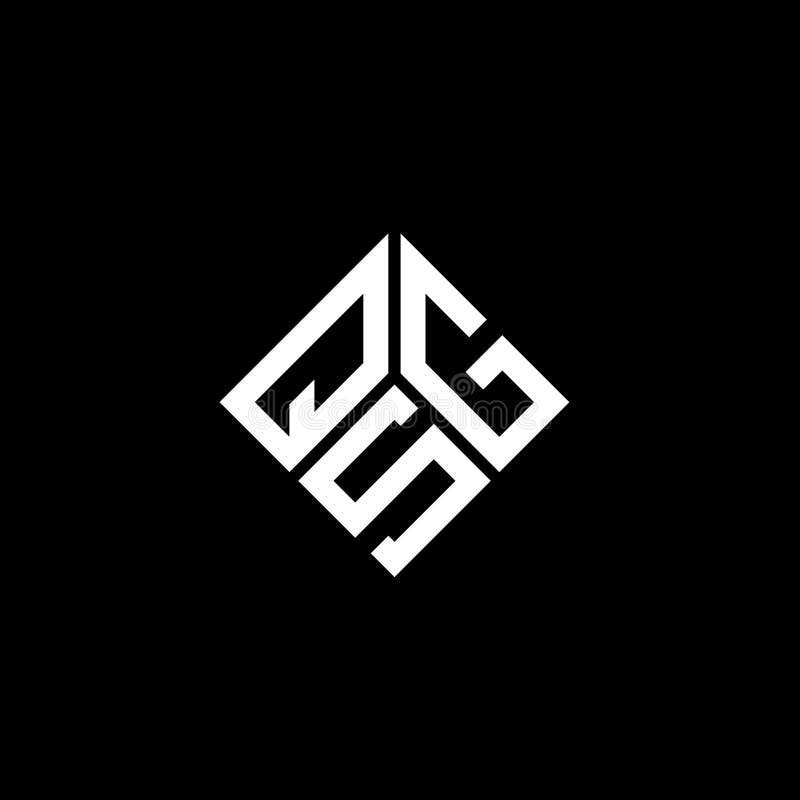 QSG Letter Logo Design on Black Background. QSG Creative Initials ...