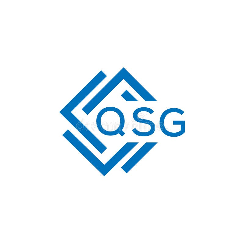 QSG Letter Logo Design on White Background. QSG Creative Circle Letter ...
