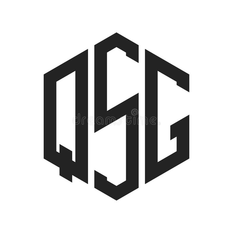 QSG Logo Design. Initial Letter QSG Monogram Logo Using Hexagon Shape ...