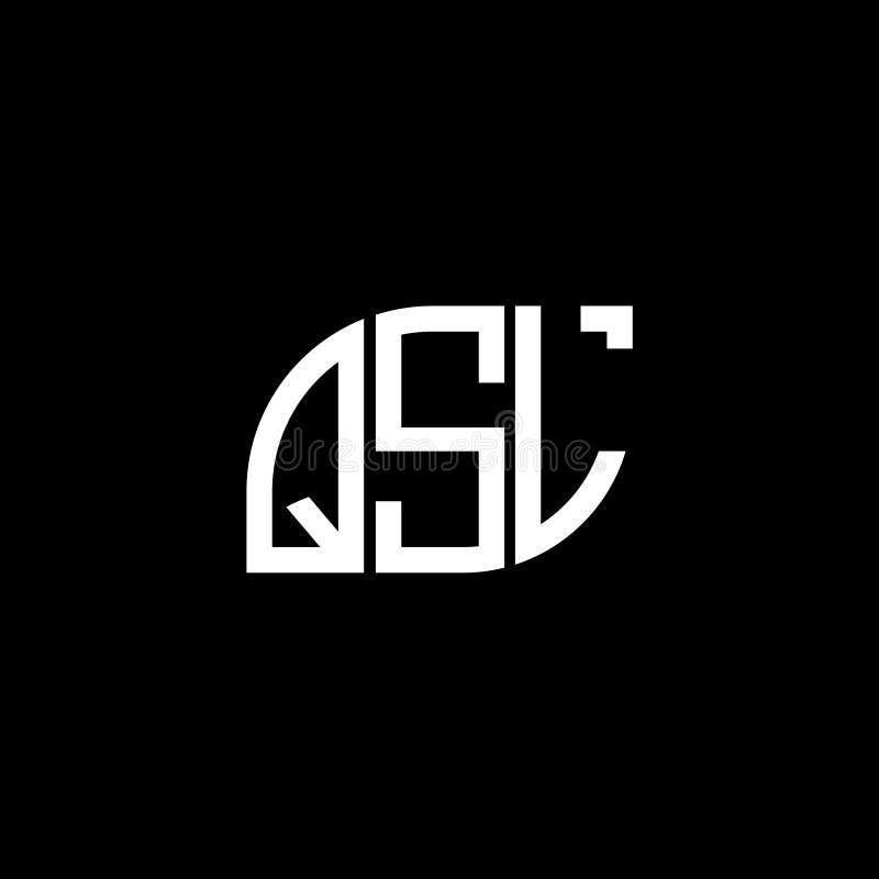 QSL Letter Logo Design on Black Background.QSL Creative Initials Letter ...