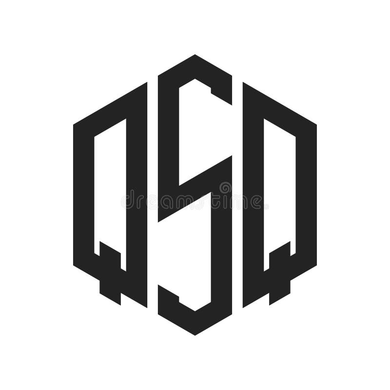 QSQ Logo Design. Initial Letter QSQ Monogram Logo Using Hexagon Shape ...