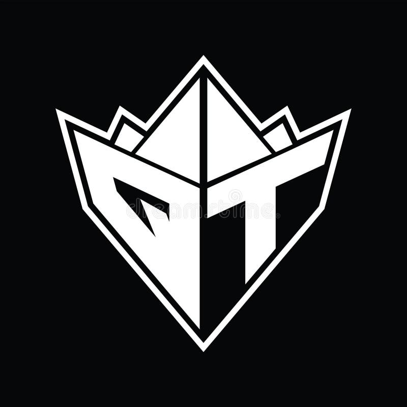 QT Logo Monogram Design Template Stock Vector - Illustration of black ...