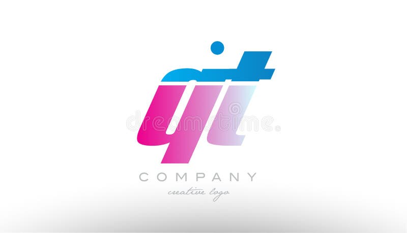 Qt Q T Alphabet Letter Combination Pink Blue Bold Logo Icon Des Stock ... Qt Q T Alphabet Letter Combination Pink Blue Bold Logo Icon Des Stock ...