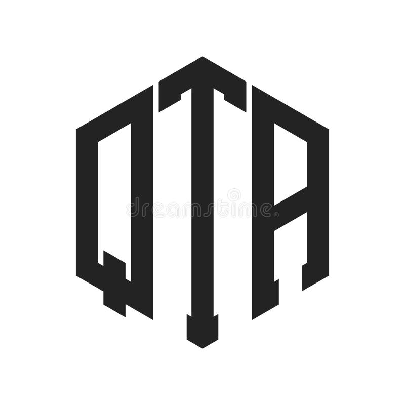 QTA Logo Design. Initial Letter QTA Monogram Logo Using Hexagon Shape ...