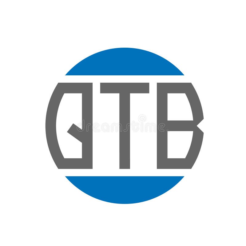 QTB Letter Logo Design on White Background. QTB Creative Initials ...