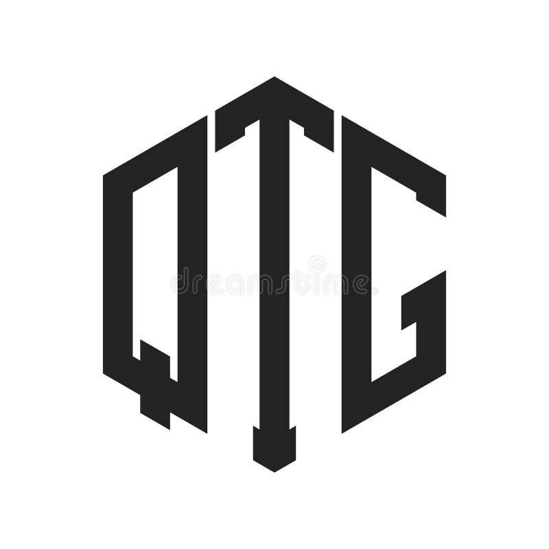 QTG Logo Design. Initial Letter QTG Monogram Logo Using Hexagon Shape ...