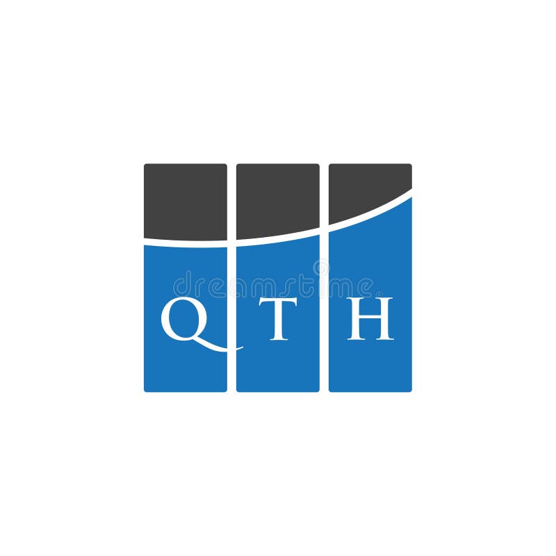 QTH Letter Logo Design on WHITE Background. QTH Creative Initials ...