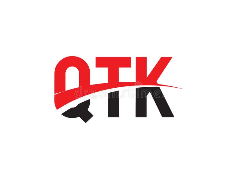 QTK Letter Initial Logo Design Vector Illustration Stock Vector ...