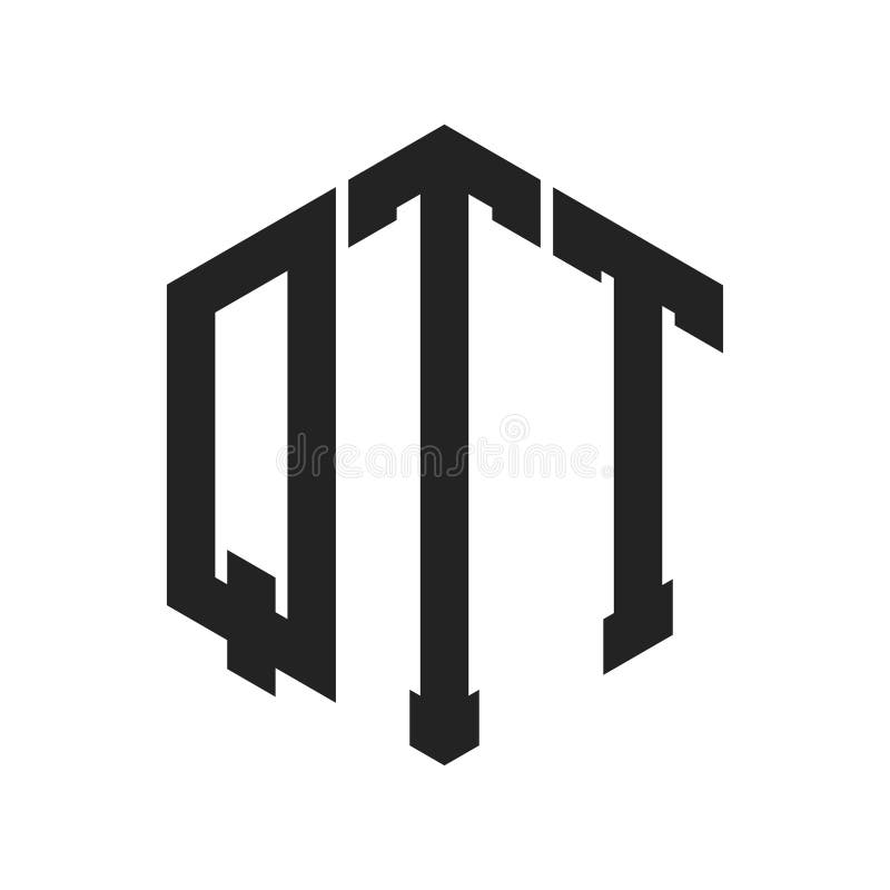 QTT Logo Design. Initial Letter QTT Monogram Logo Using Hexagon Shape ...