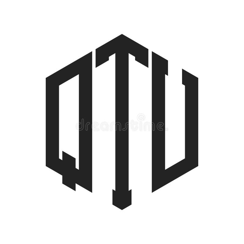 QTU Logo Design. Initial Letter QTU Monogram Logo Using Hexagon Shape ...