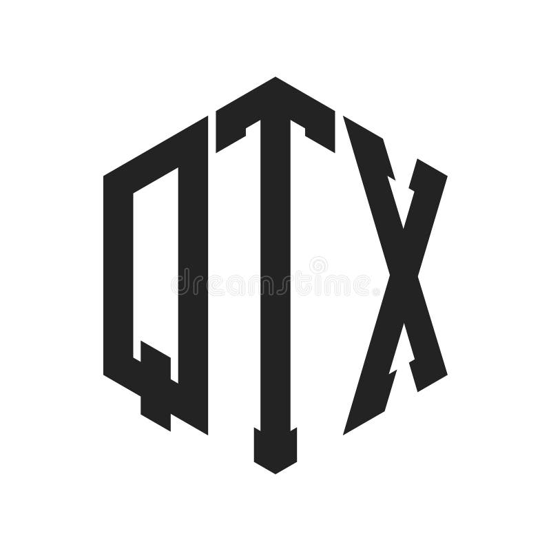 QTX Logo Design. Initial Letter QTX Monogram Logo Using Hexagon Shape ...