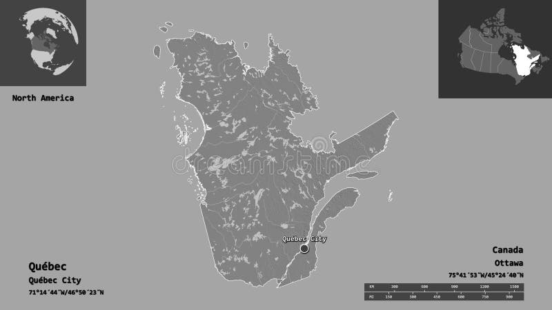 QuÃ©bec, Province of Canada,. Previews. Bilevel Stock Illustration ...