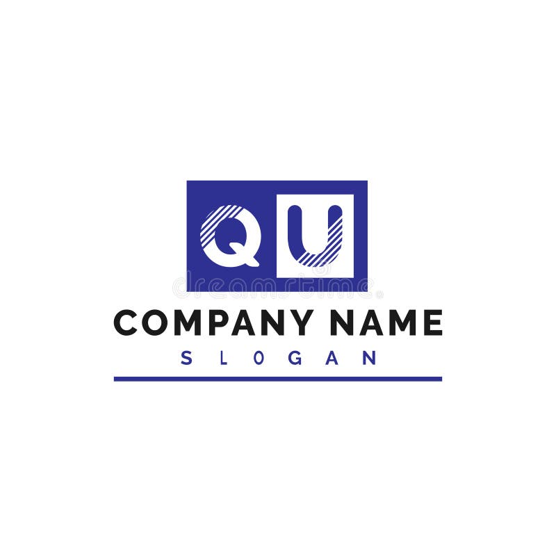 QU Logo Design. QU Letter Logo Vector Illustration - Vector Stock ...