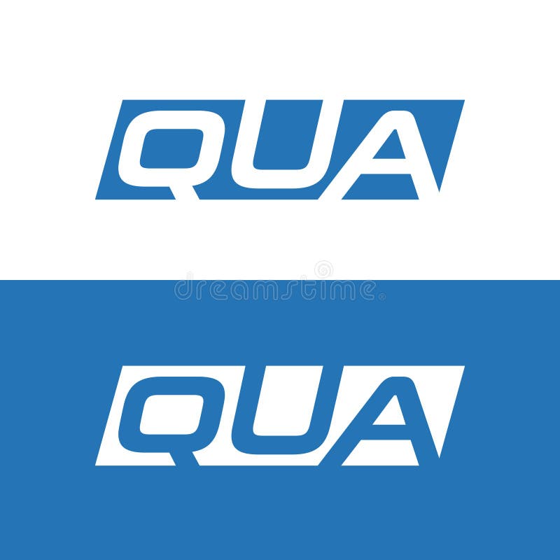 QUA Letter Logo Design Vector Stock Vector - Illustration of shape ...