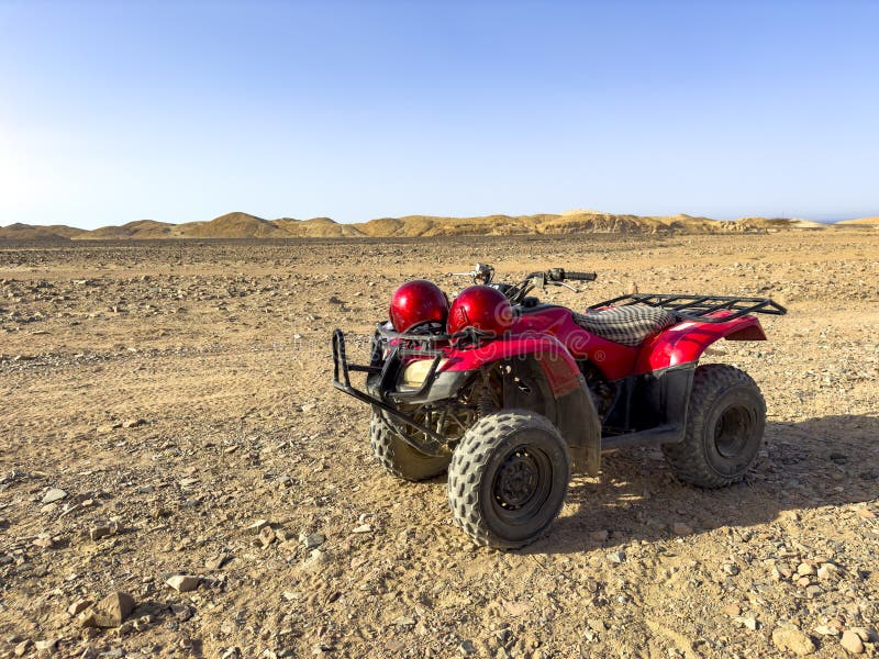 Quad ATV Tour through the Sahara Desert in Egypt Stock Photo - Image of ...