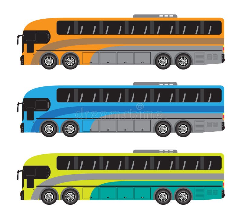 10 Wheel Bus Vector and Illustration Stock Illustration - Illustration ...