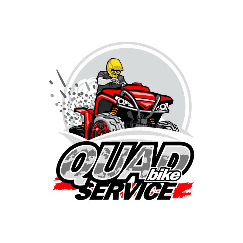 Quad Bike Off-Road ATV Logo, Extreme Off-Road. Stock Vector ...