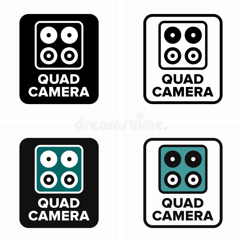 Quad Camera Smartphone Vector Icon, Camera Symbol. Modern, Simple Flat ...